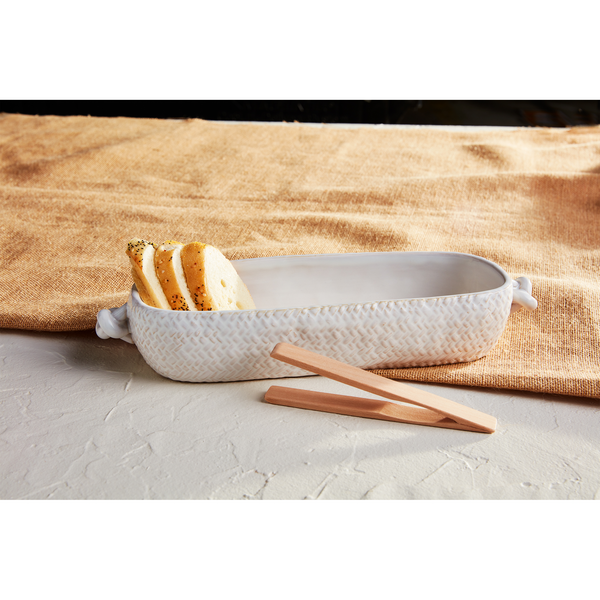 Ceramic Bread Bowl And Tong – Select Home Decor & More